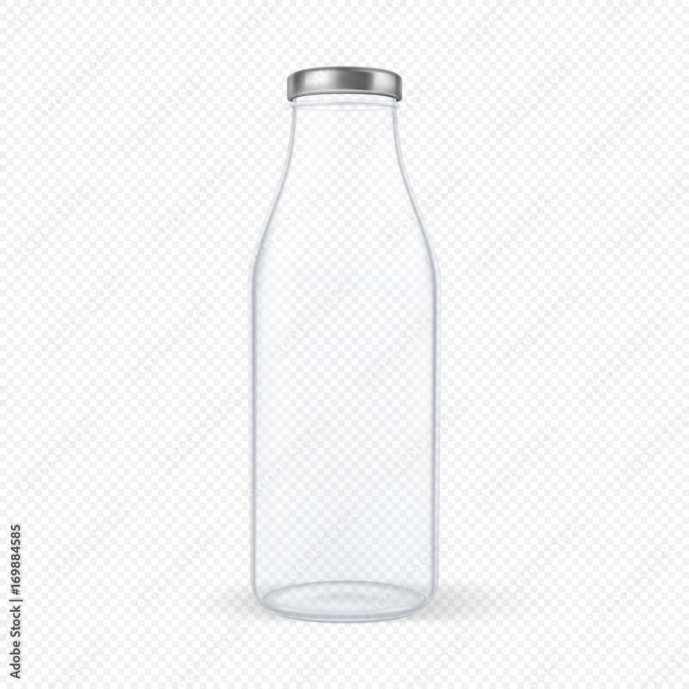 Glass Milk Bottle Clipart