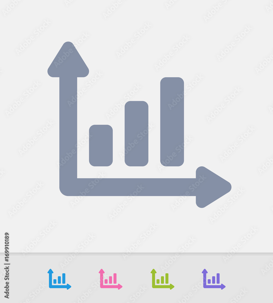 Column Graph Progression - Granite Icons. A professional, pixel-perfect ...