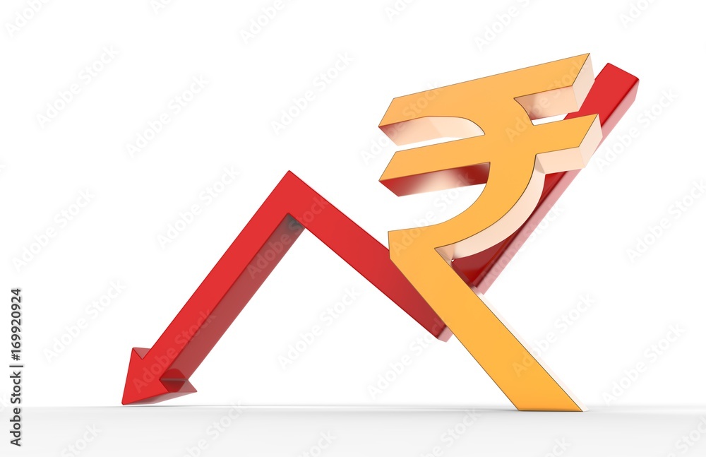 Rupee Sign Red