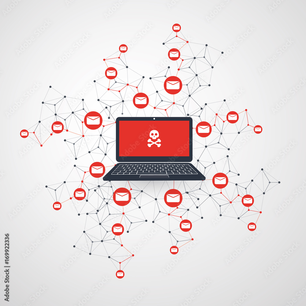 Network Vulnerability - Malware Infection by E-mail - Virus, Ransomware ...