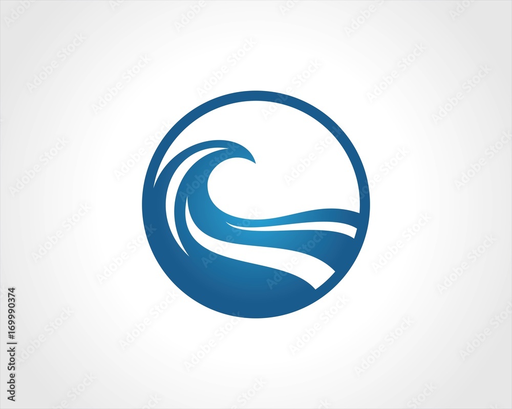 circle wave logo Stock Vector | Adobe Stock
