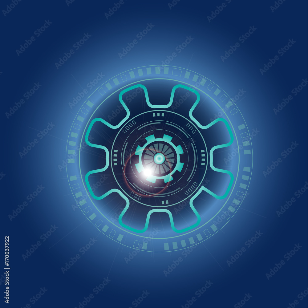 Futuristic Eye Effect Stock Vector | Adobe Stock