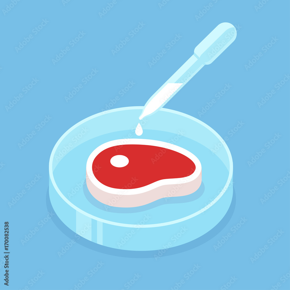 Lab grown meat Stock Vector | Adobe Stock