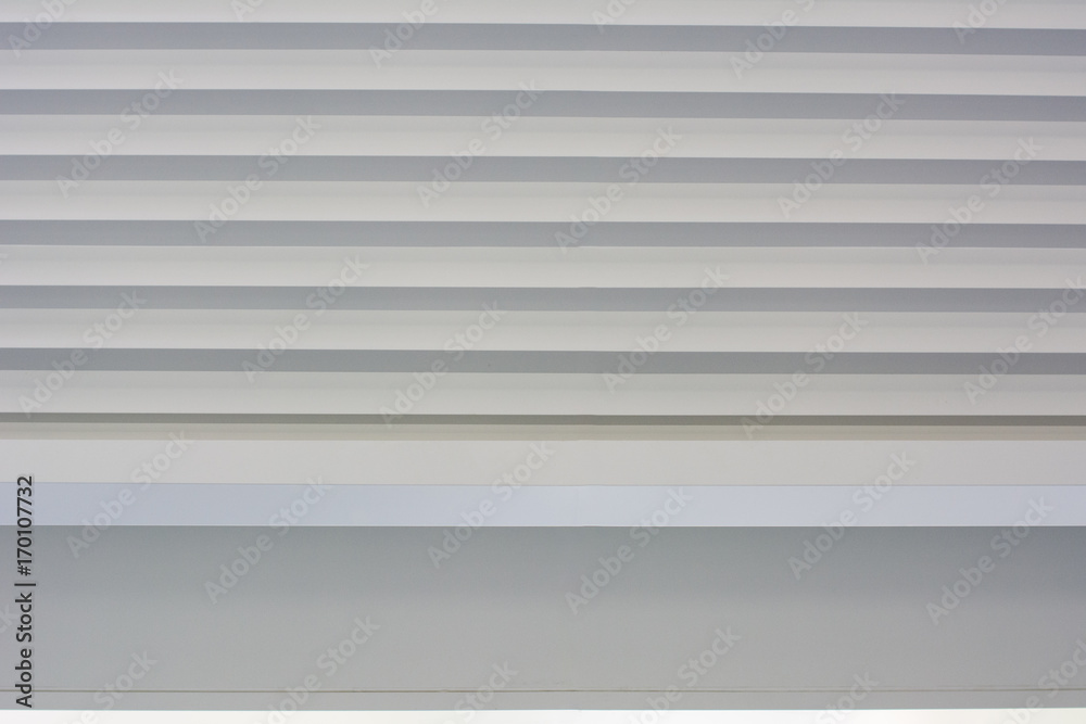 Close up white shutter, blinds for interior design for metal window ...