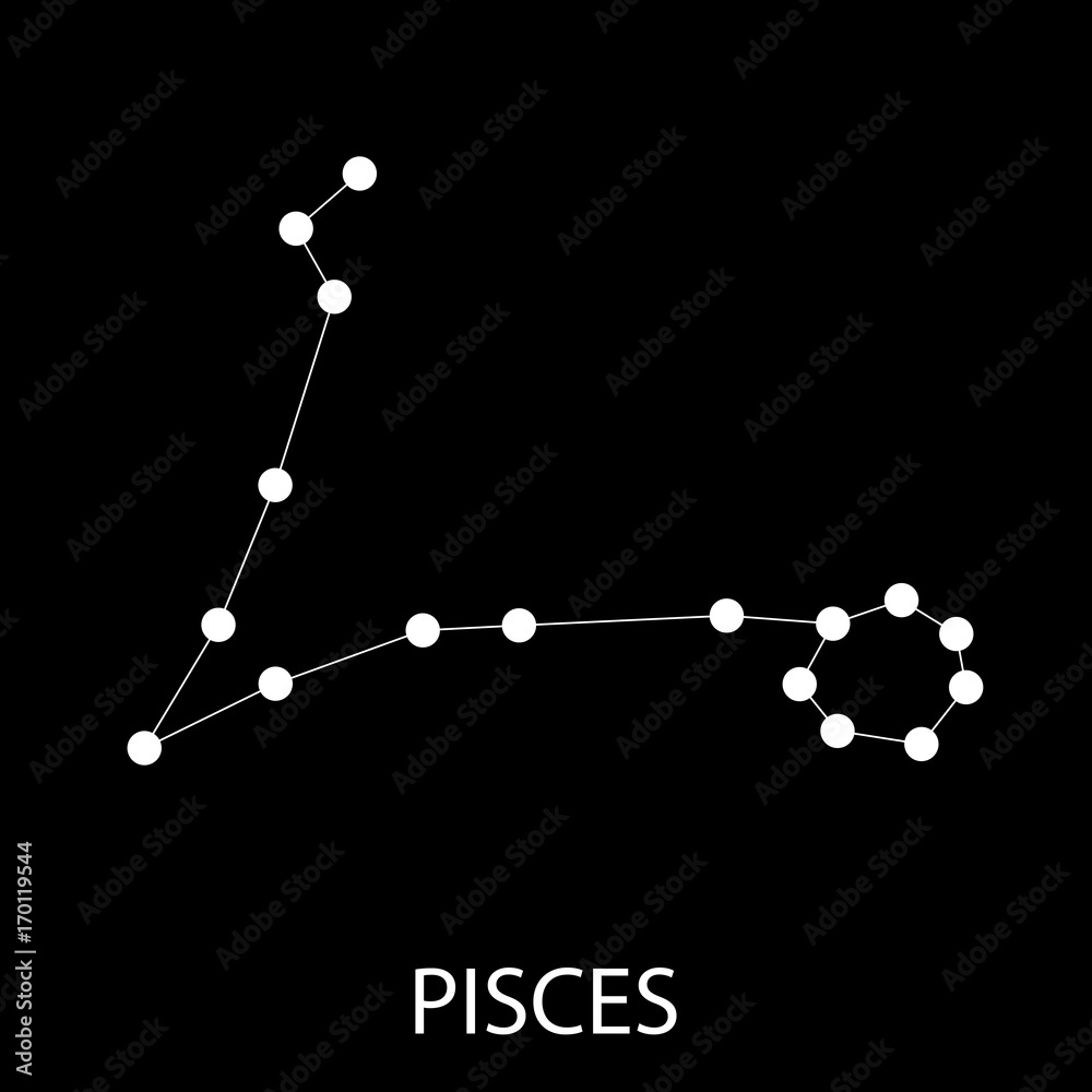 Pisces Constellation Drawing
