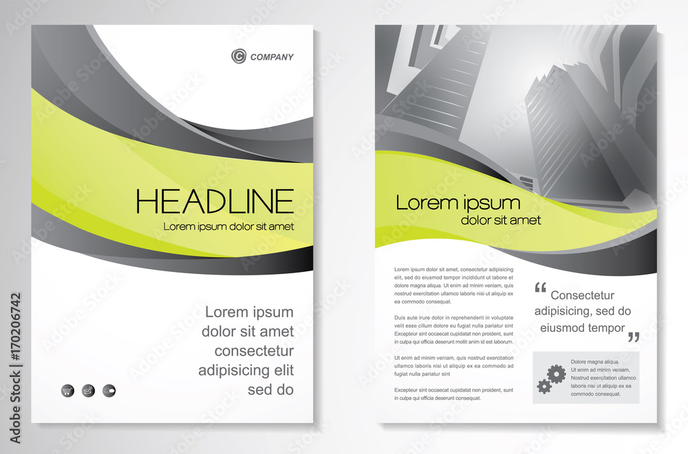 Vector Brochure Flyer design Layout template, size A4, Cover design ...