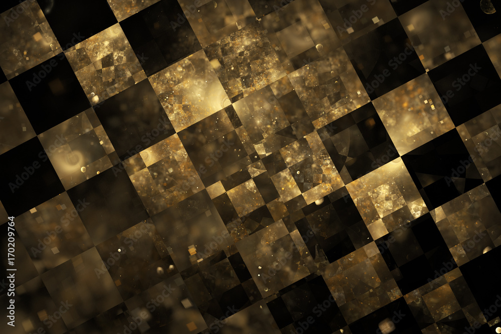 Gold And Black Grunge Background