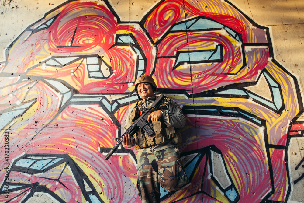 Military, war, conflict, soldiers - Special forces soldier man hold ...