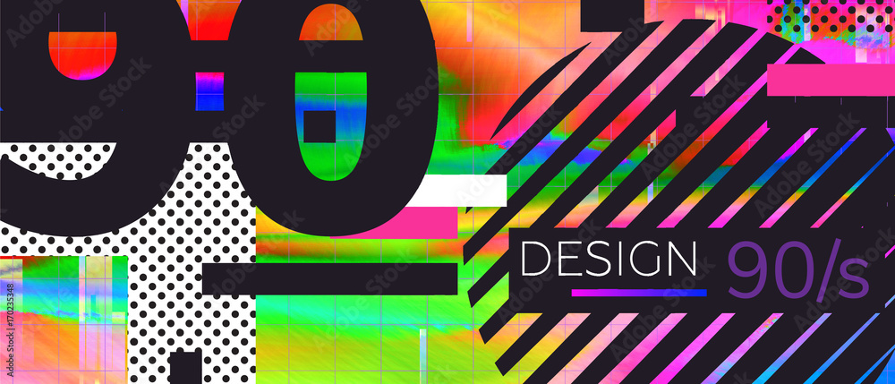 Abstract retro background back to 90s Stock Vector | Adobe Stock