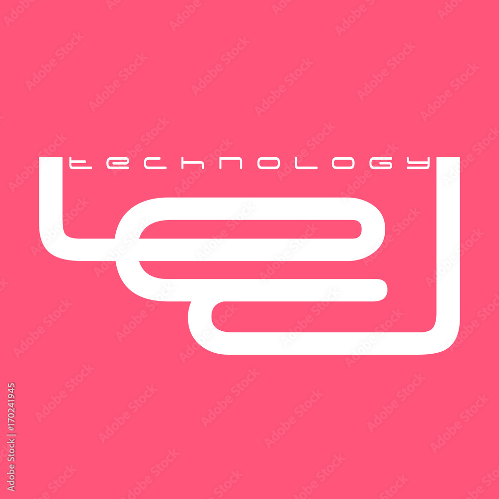 logo led technology Stock Vector | Adobe Stock
