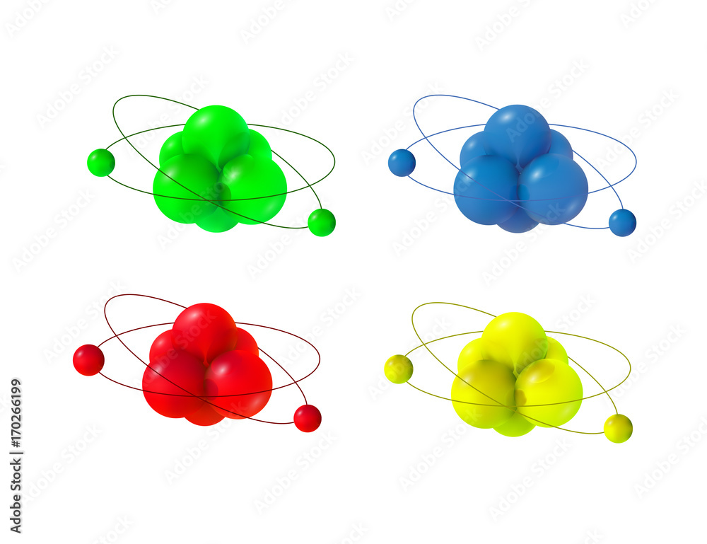 3d molecule structure. Stock Vector | Adobe Stock
