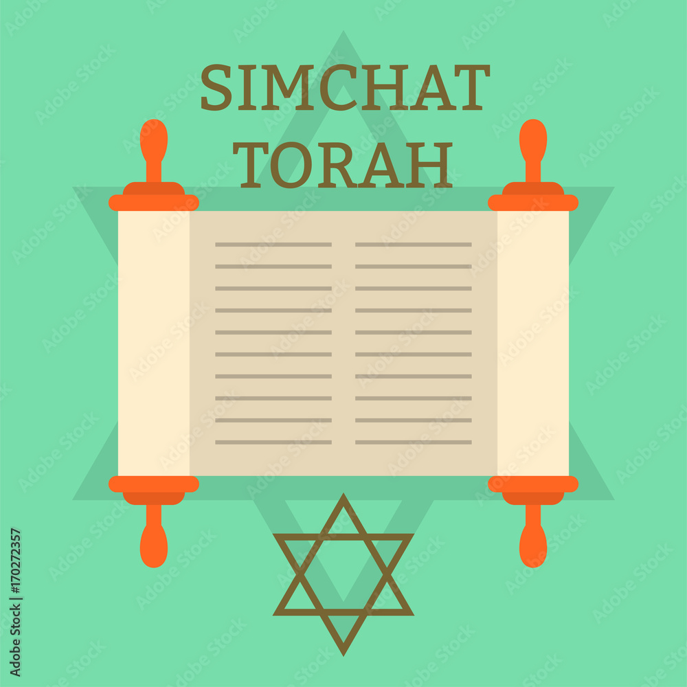 SIMCHAT TORAH BACKGROUND Stock Vector | Adobe Stock