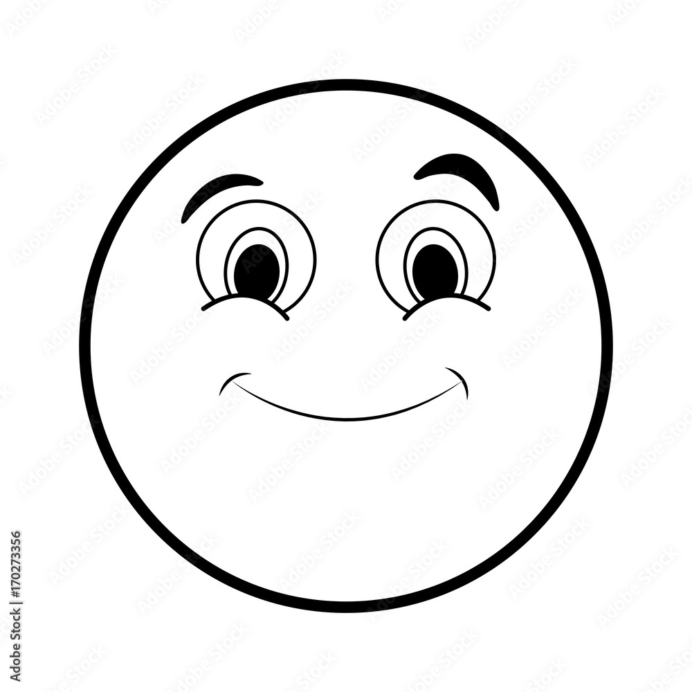 Funny Cartoon Face Icon Emoticon Caricature And Character Theme
