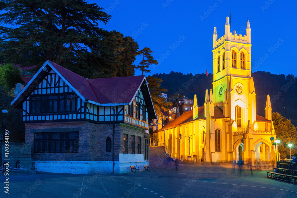Christ Church, Shimla Stock Photo | Adobe Stock
