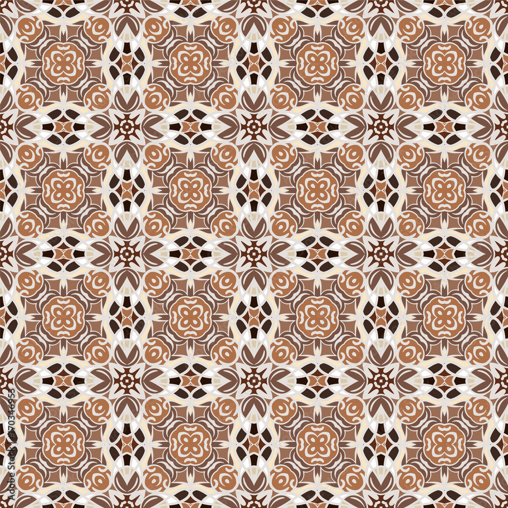 Seamless symmetrical pattern Stock Vector | Adobe Stock