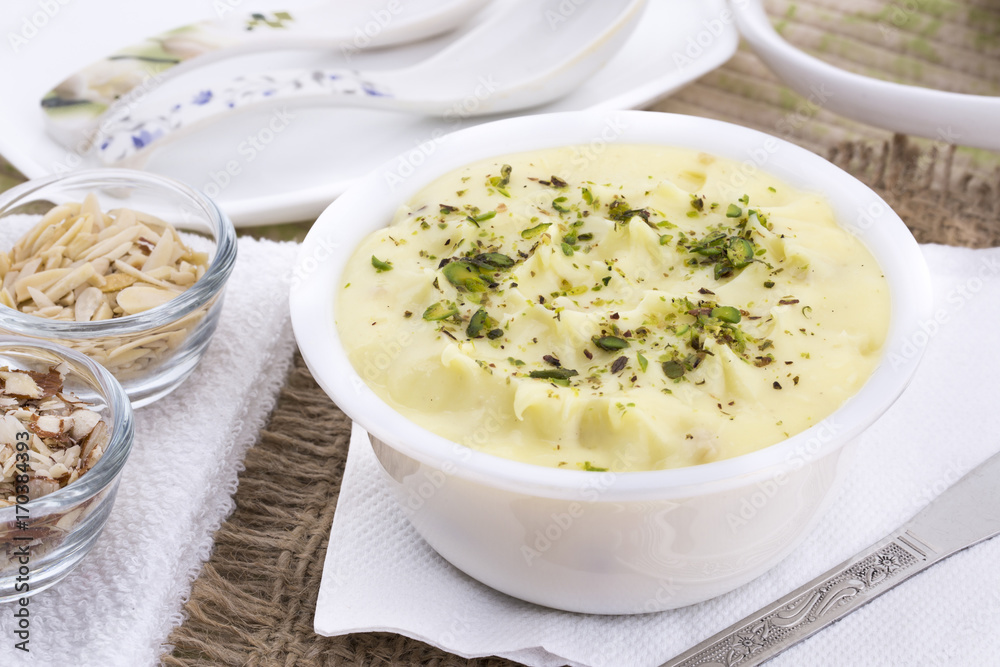 Indian Sweet Shrikhand Stock Photo | Adobe Stock