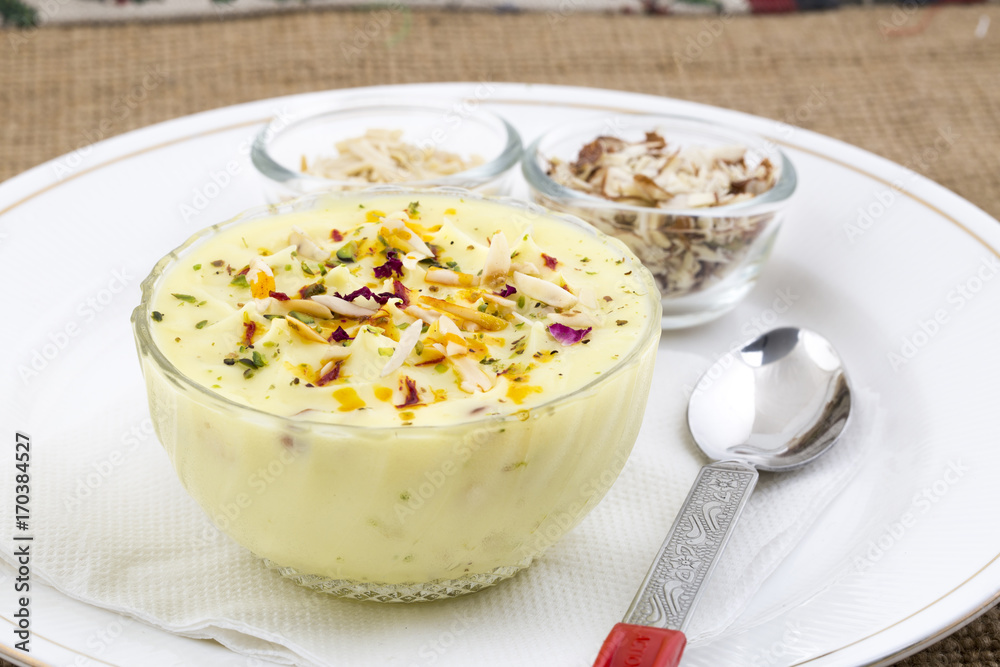 Indian Sweet Shrikhand Stock Photo | Adobe Stock