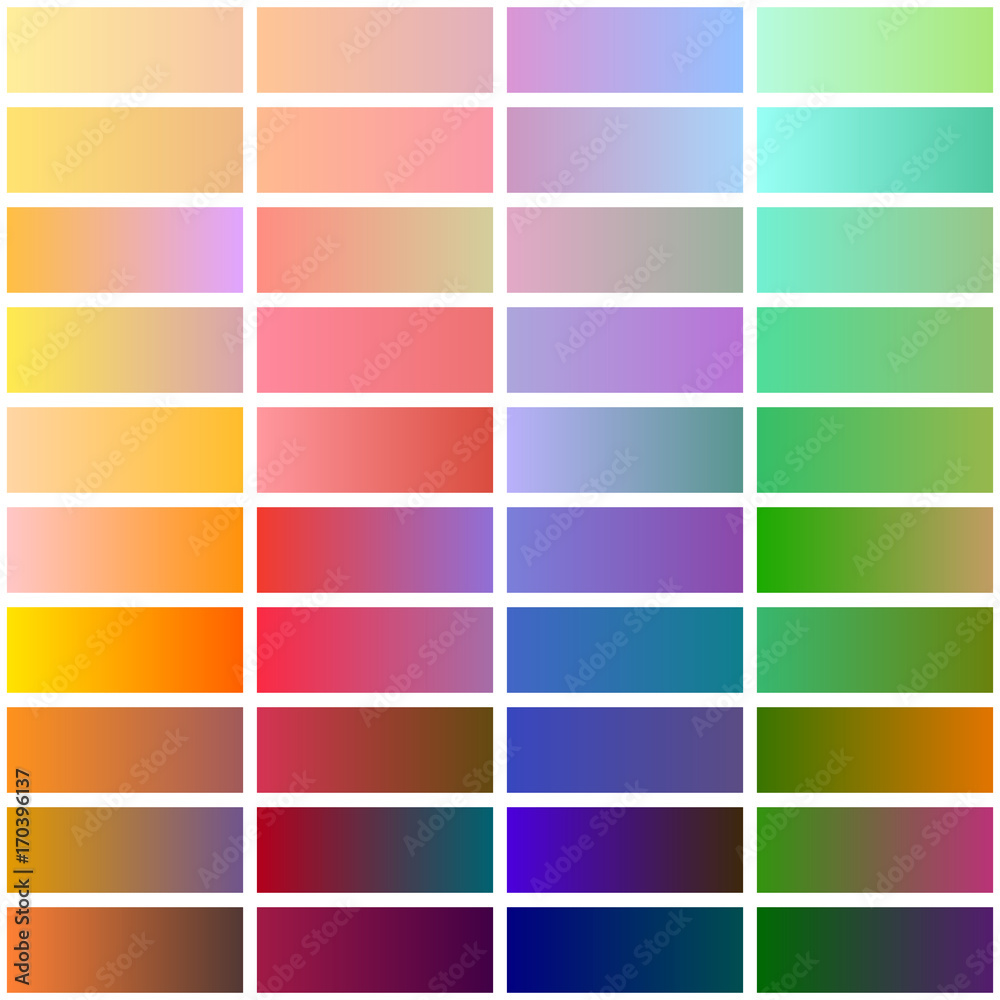 gradient swatches collection Stock Vector | Adobe Stock