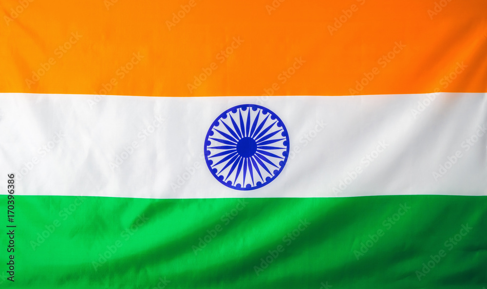 Flag of India. August 15th Independence Day of the Republic of India ...