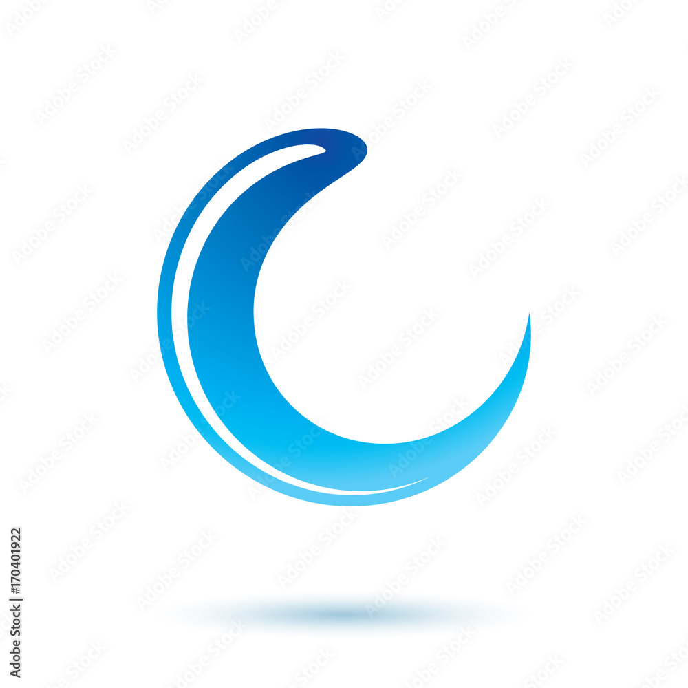 Global water circulation vector icon for use as marketing design symbol ...