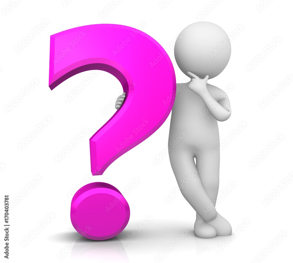 A Pink Question Mark