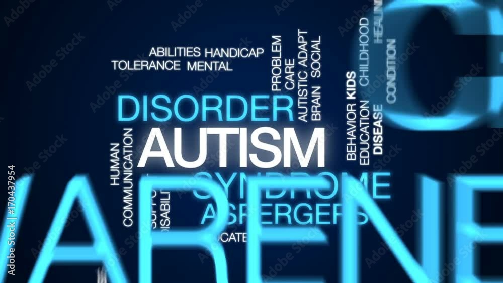 Autism animated word cloud, text design animation. Stock Video | Adobe ...