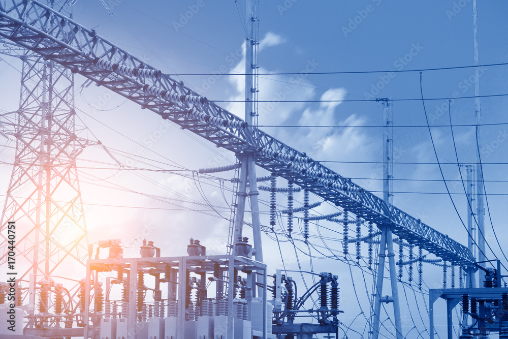 Poster High voltage power transformer substation – Wall Art | UkPosters