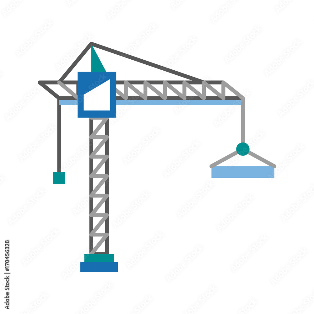 construction crane icon image vector illustration design Stock Vector ...