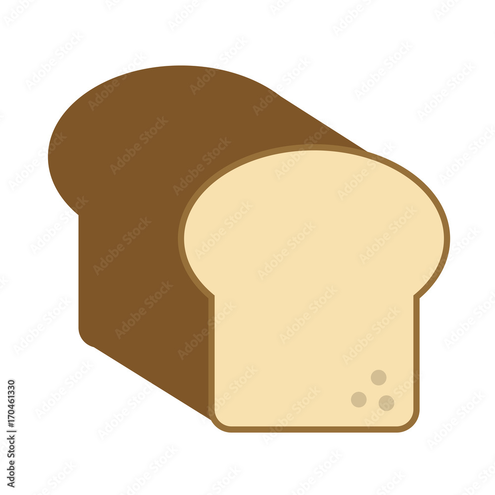 bread loaf icon image vector illustration design Stock Vector | Adobe Stock