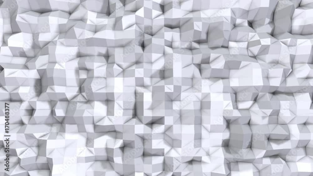 Simple low poly 3D surface as molecular background. Soft geometric low ...