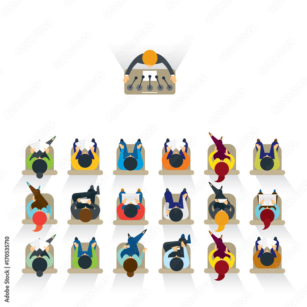 People Sitting From Above