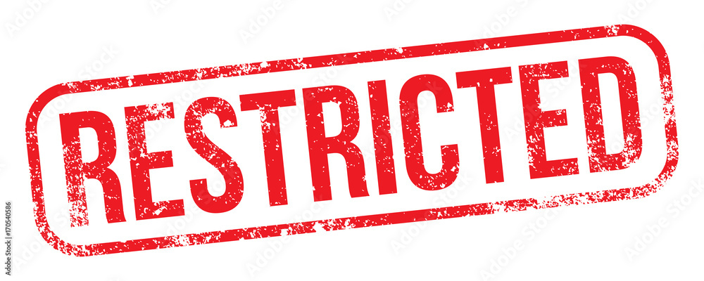 Restricted Stamp Stock Vector | Adobe Stock