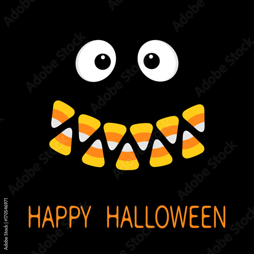 Pumpkin With Candy Corn Teeth