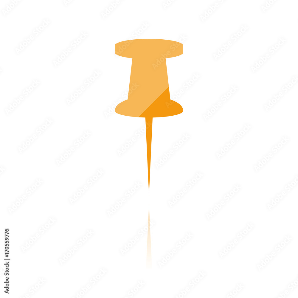 Farbiges Symbol - Stecknadel Stock-Vektorgrafik | Adobe Stock