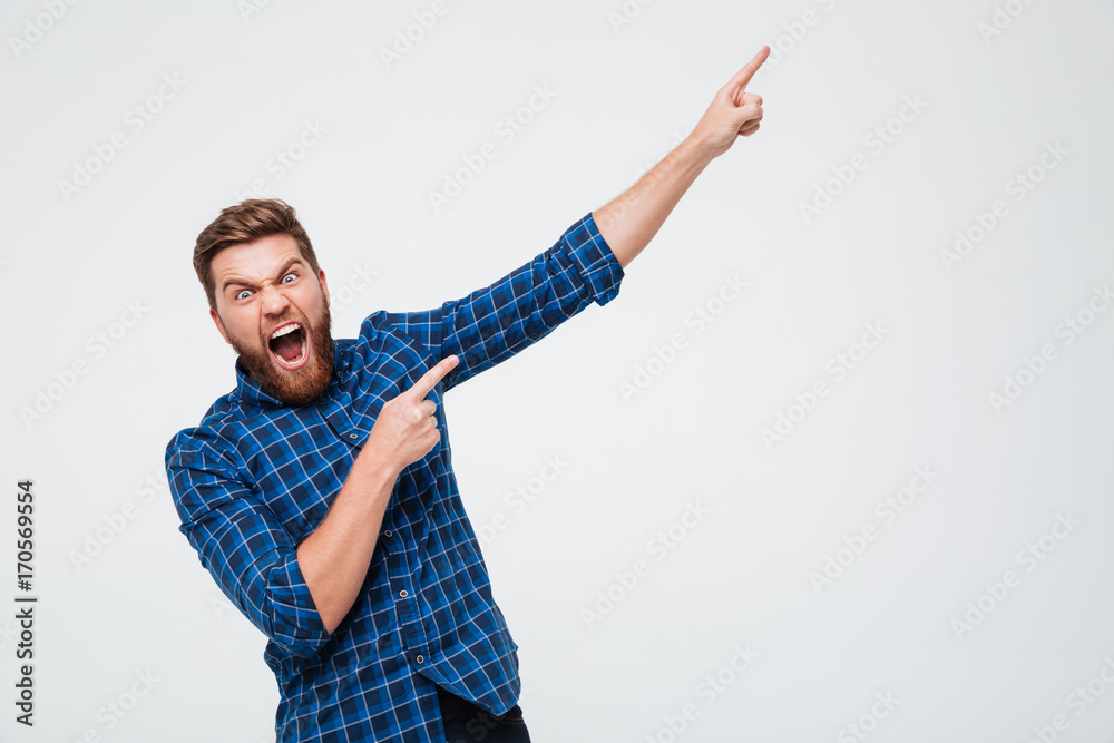 Surprised Man Pointing