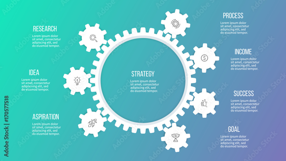 Business hierarchy infographic. Organization chart with 7 options ...