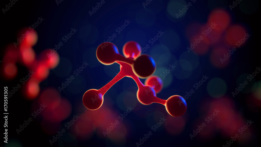 Science background with molecules and atoms Stock Illustration | Adobe ...