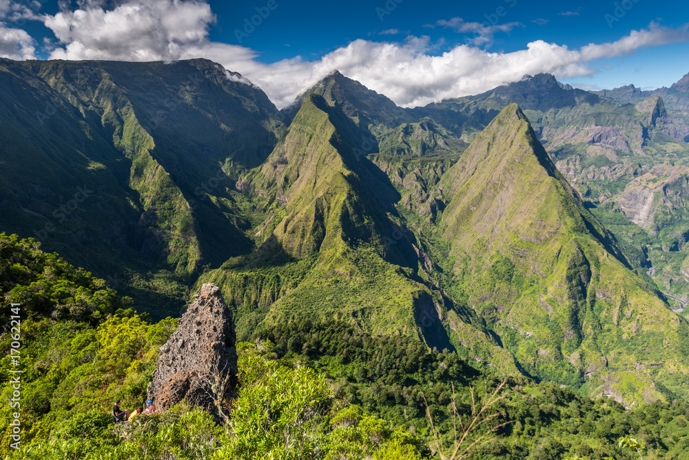 Cirque de Mafate on the Island La Reunion Stock Photo | Adobe Stock