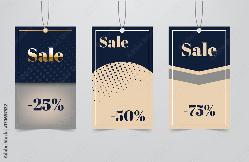 Sale tag collection with strict premium background. Modern minimalistic ...