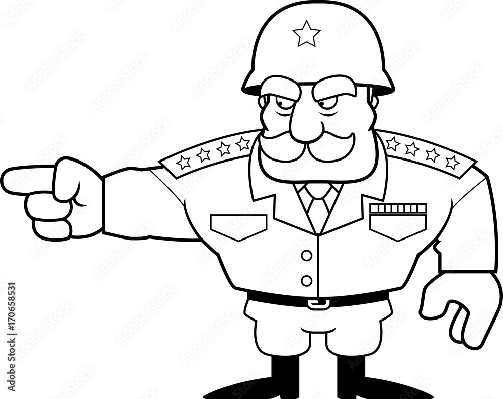 Military General Cartoon