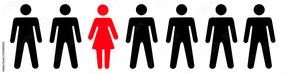 Frauenquote Stock-Illustration | Adobe Stock