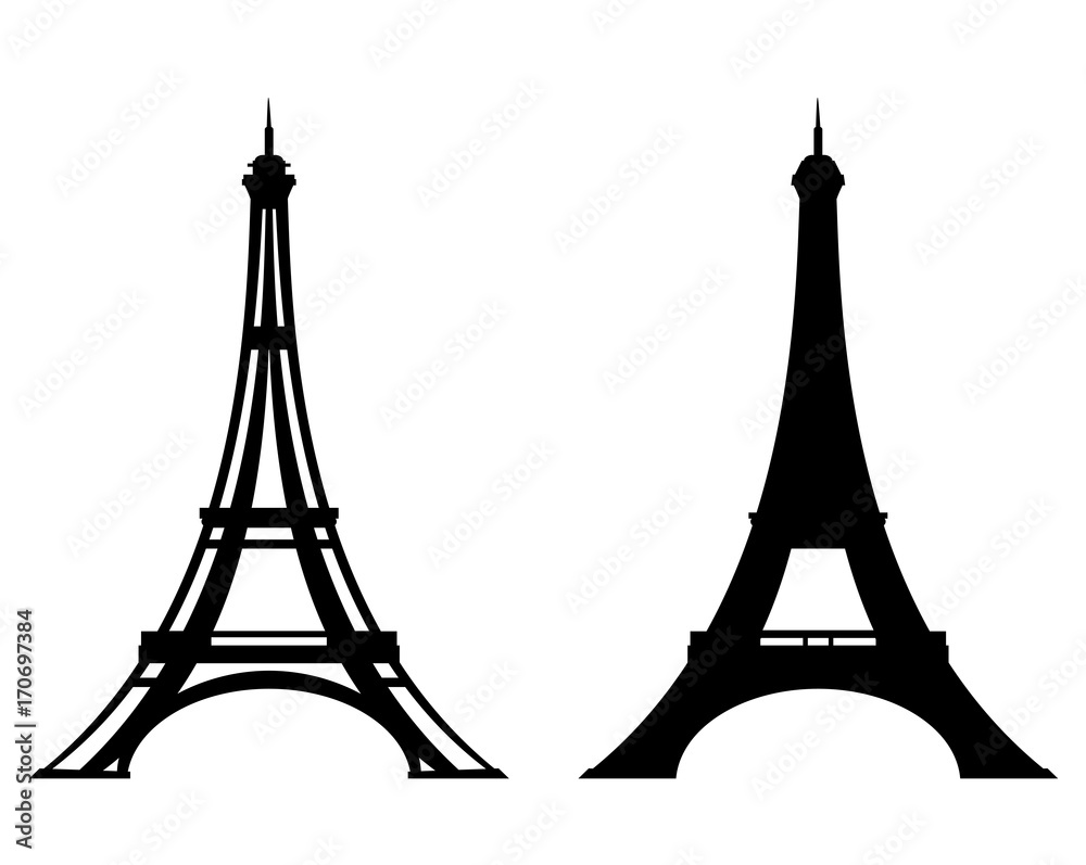 Eiffel Tower Silhouette Printable