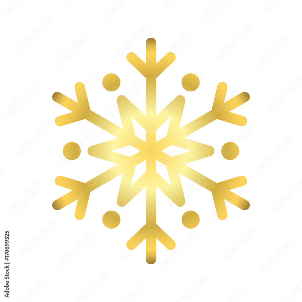 Gold Snowflakes
