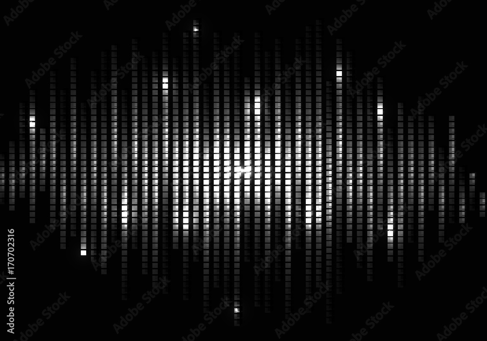 Stockvector Abstract monochrome data graph visualization. Futuristic ...