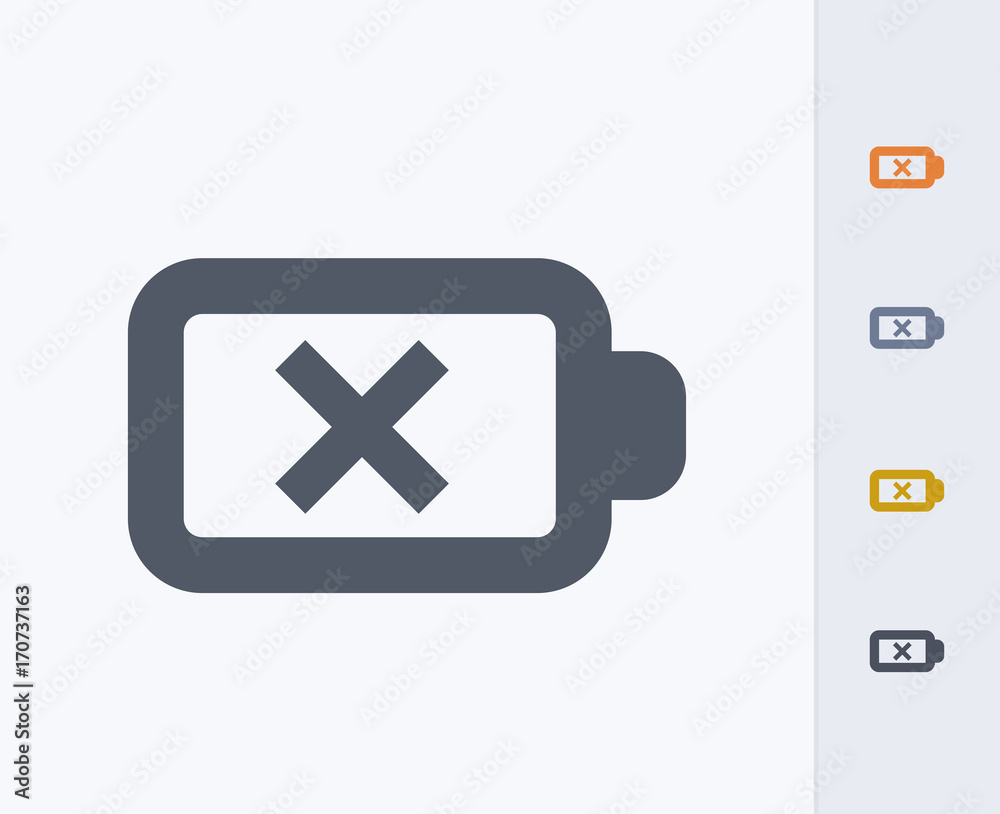 Empty Battery - Carbon Icons. A professional, pixel-perfect icon ...