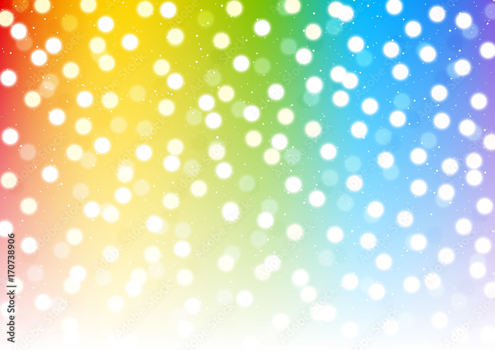 Rainbow bokeh background for Your bright design Stock Vector | Adobe Stock