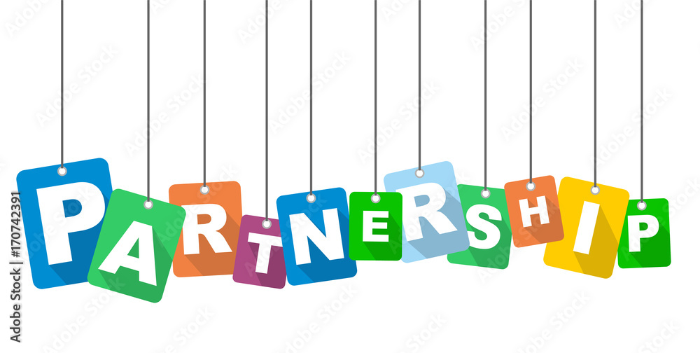 vector illustration background partnership Stock Vector | Adobe Stock