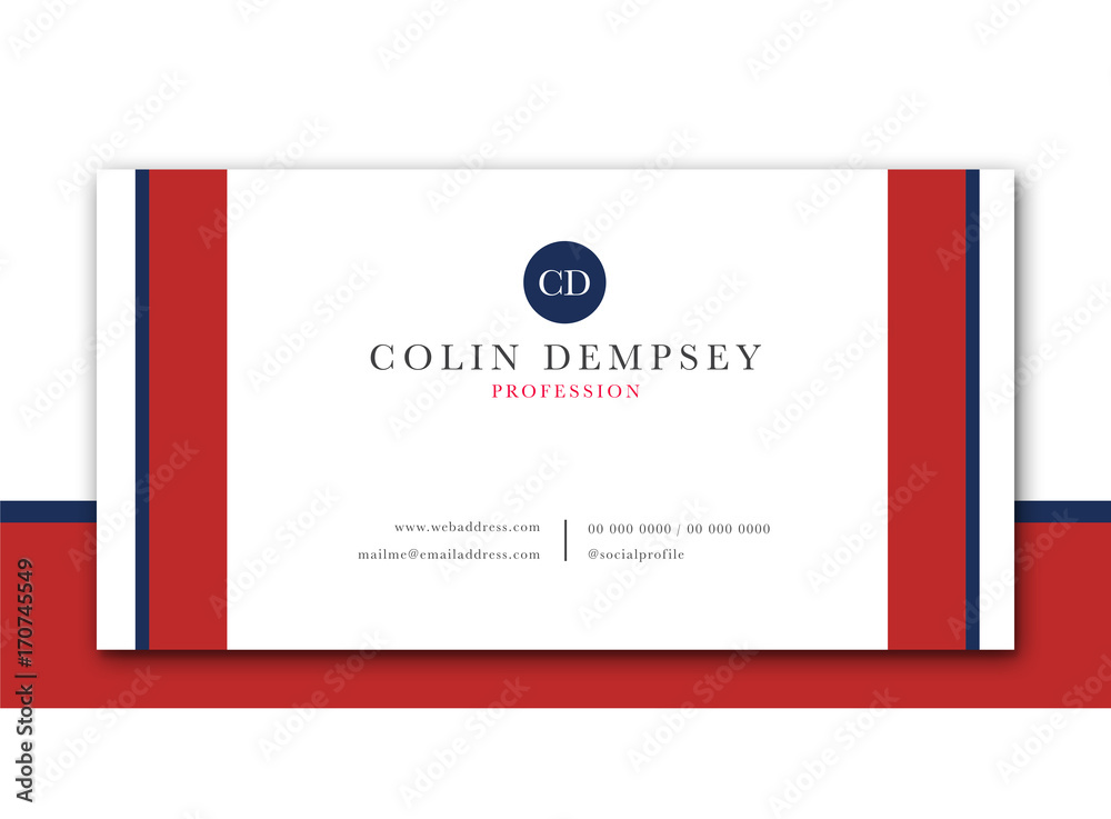 Vector image of visiting card template / Vector image of visiting card ...