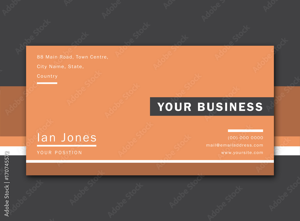 Vector image of visiting card template / Vector image of visiting card ...