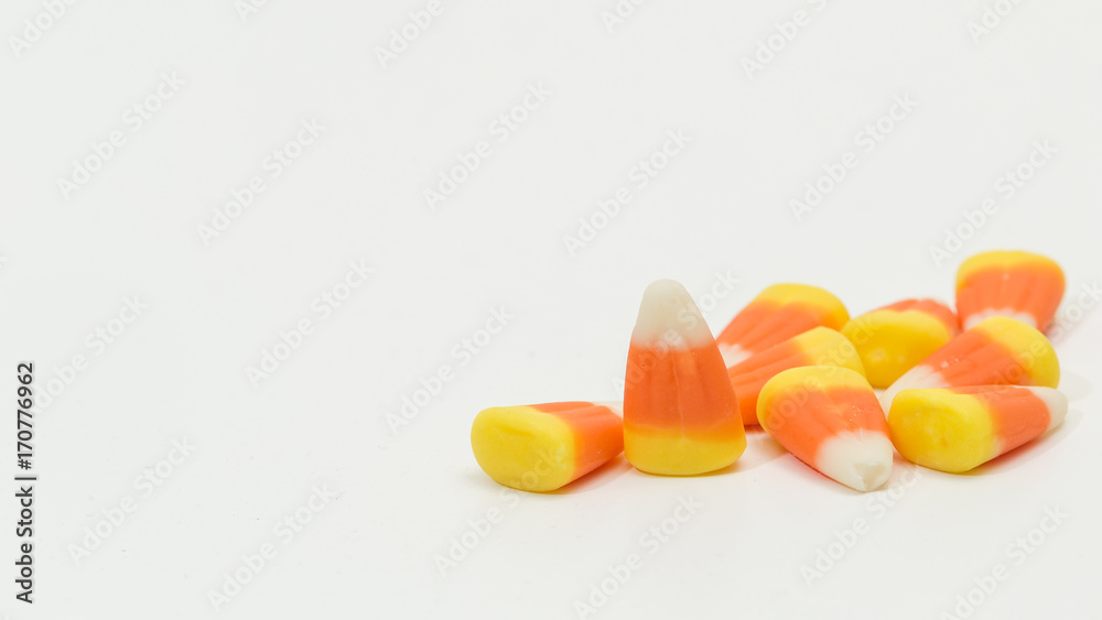 candy corn halloween fall colors isolated on white background Stock ...